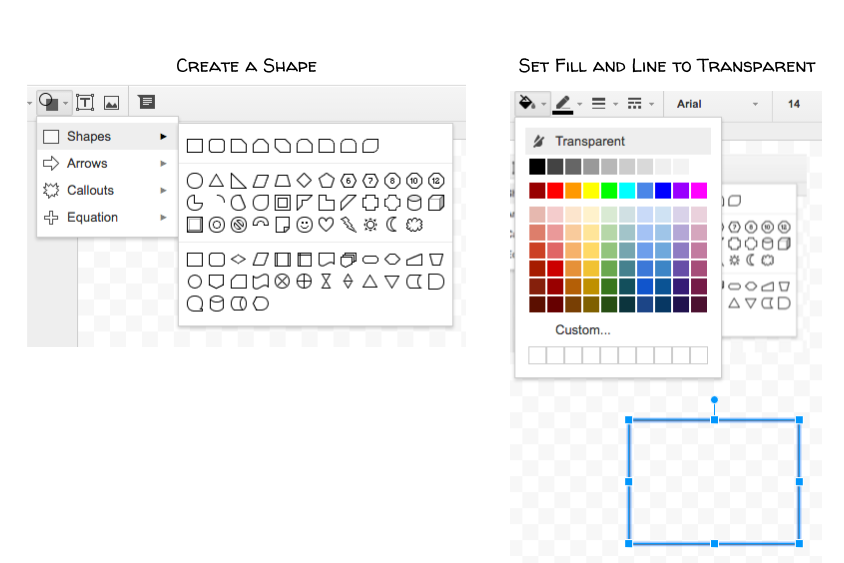 Create invisible Shapes – Infinitely Teaching